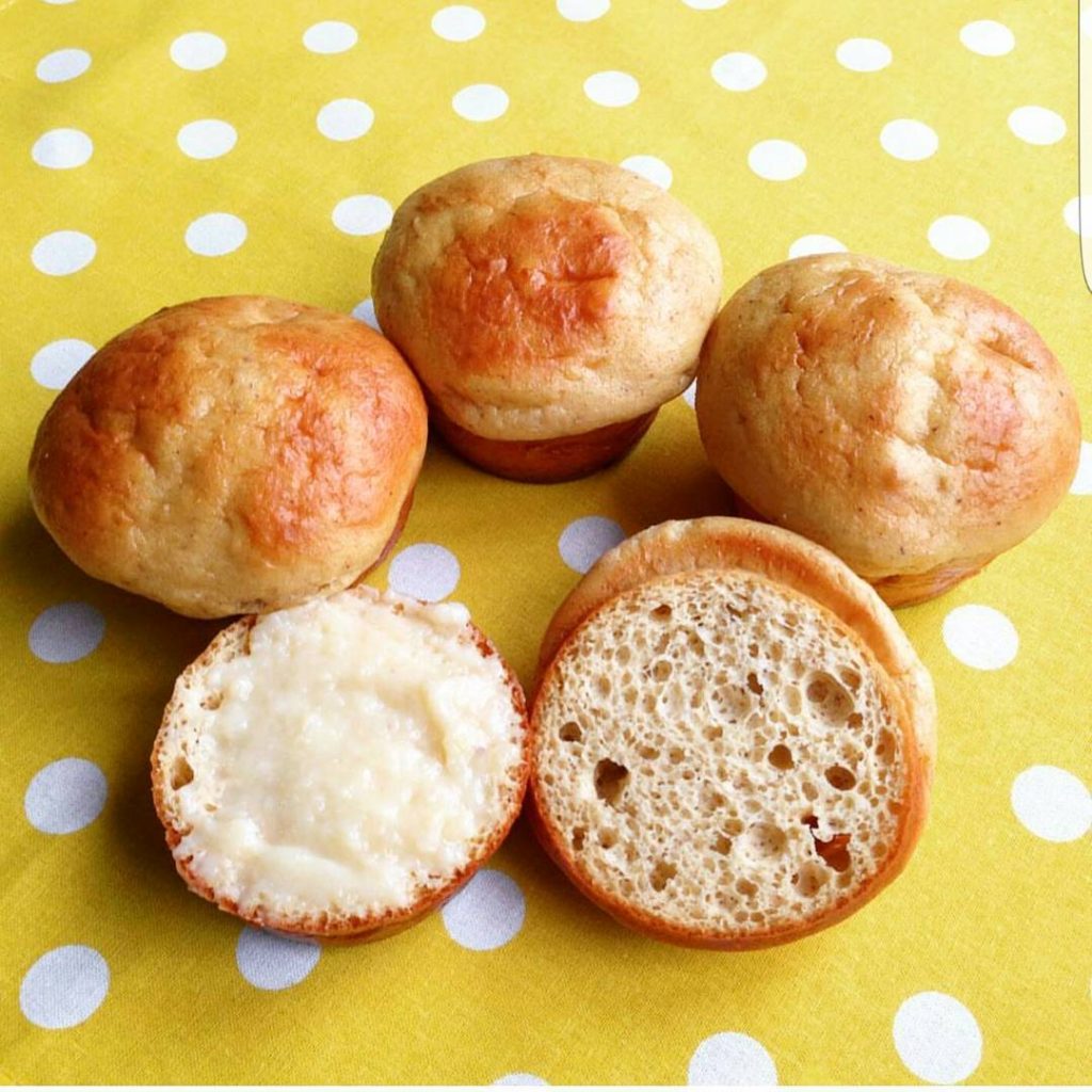 HEALTHY & TASTY BUNS without flour!200 ml of low fat milk 2 tsp of ...