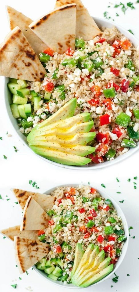 Greek Quinoa Bowls - My Dukan Diary