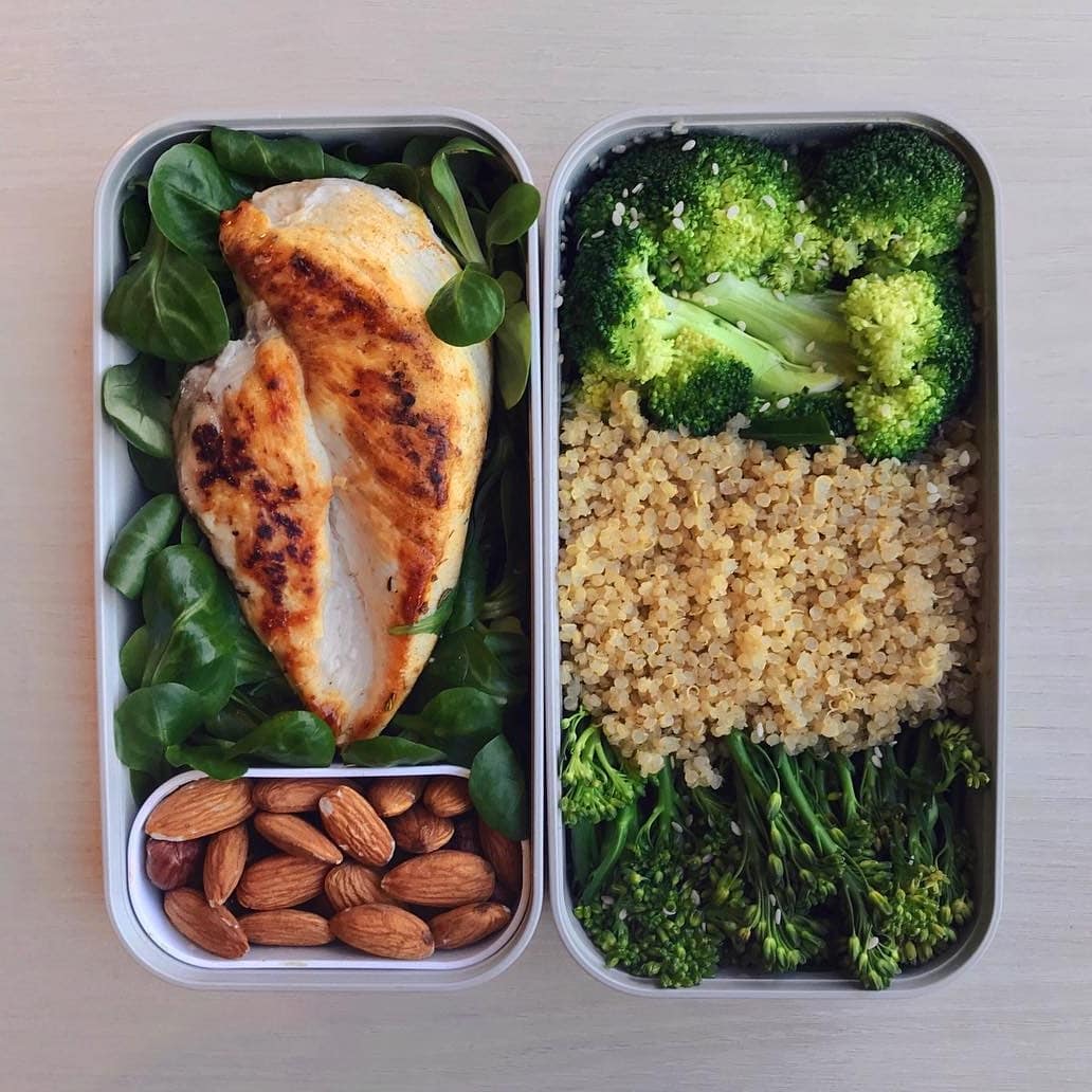 Grilled Chicken, Quinoa & Greens Bento - My Dukan Diary
