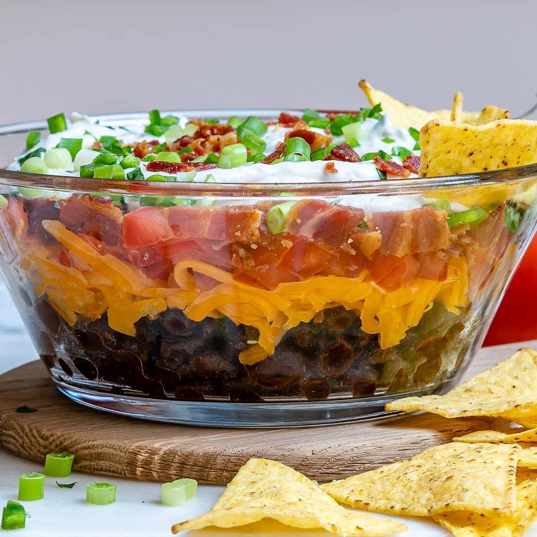 {NEW} 5 Layer Bean Dip . . Swipe through the pictures to see how this ...